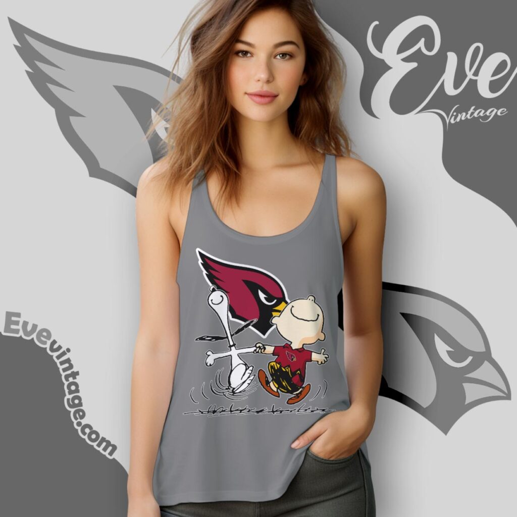 Arizona Cardinals Charlie Brown Snoopy Happy Dancing Shirt - EVE Vintage