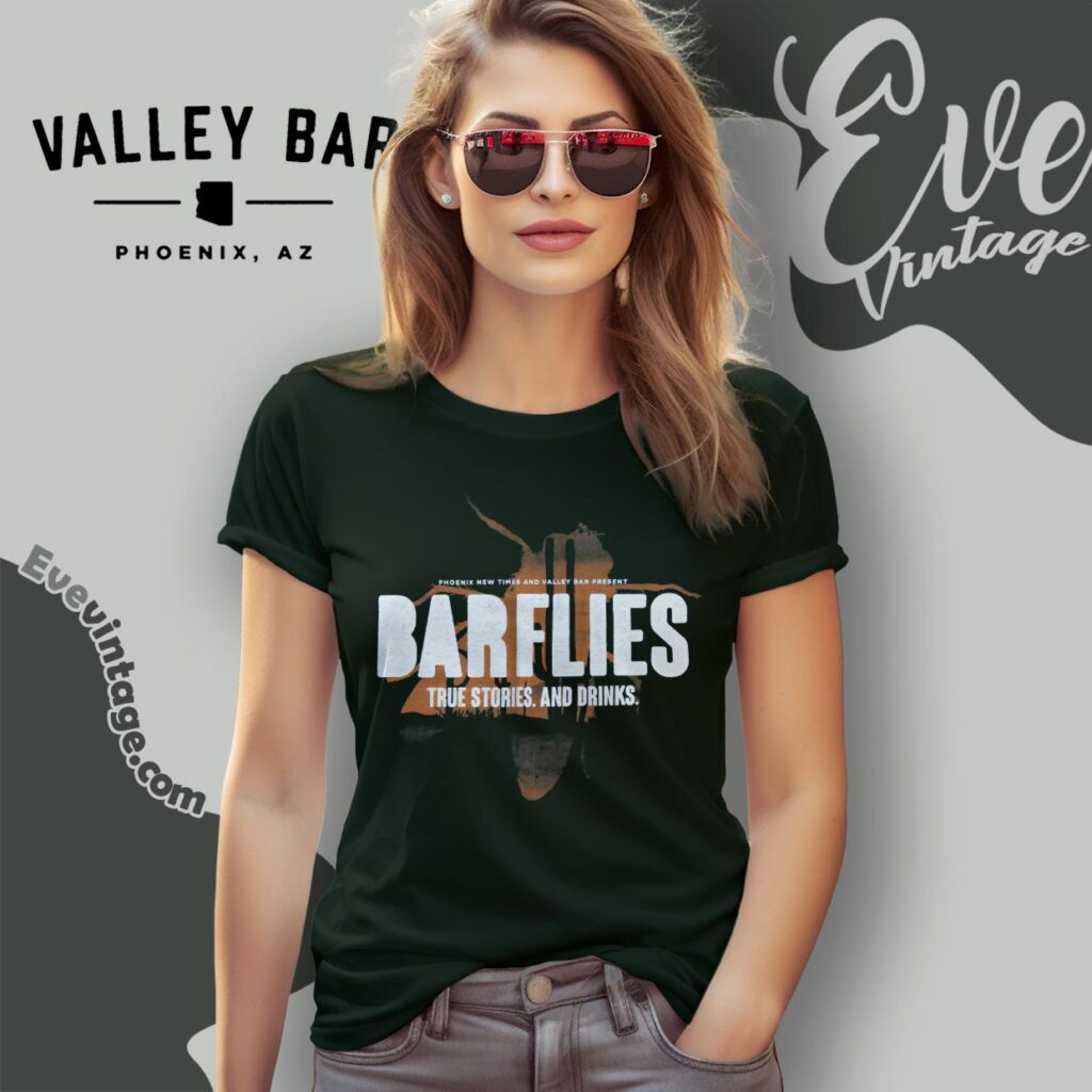 Bar Flies Valley Bar Shirt True Stories And Drinks - EVE Vintage