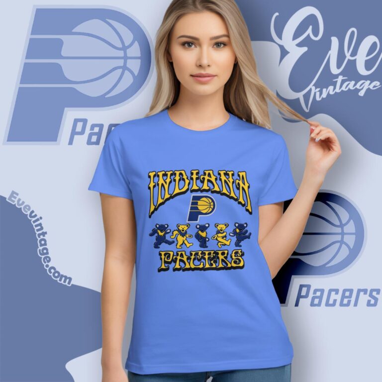Dancing Bears Indiana Pacers Grateful Dead Shirt – EVE Vintage