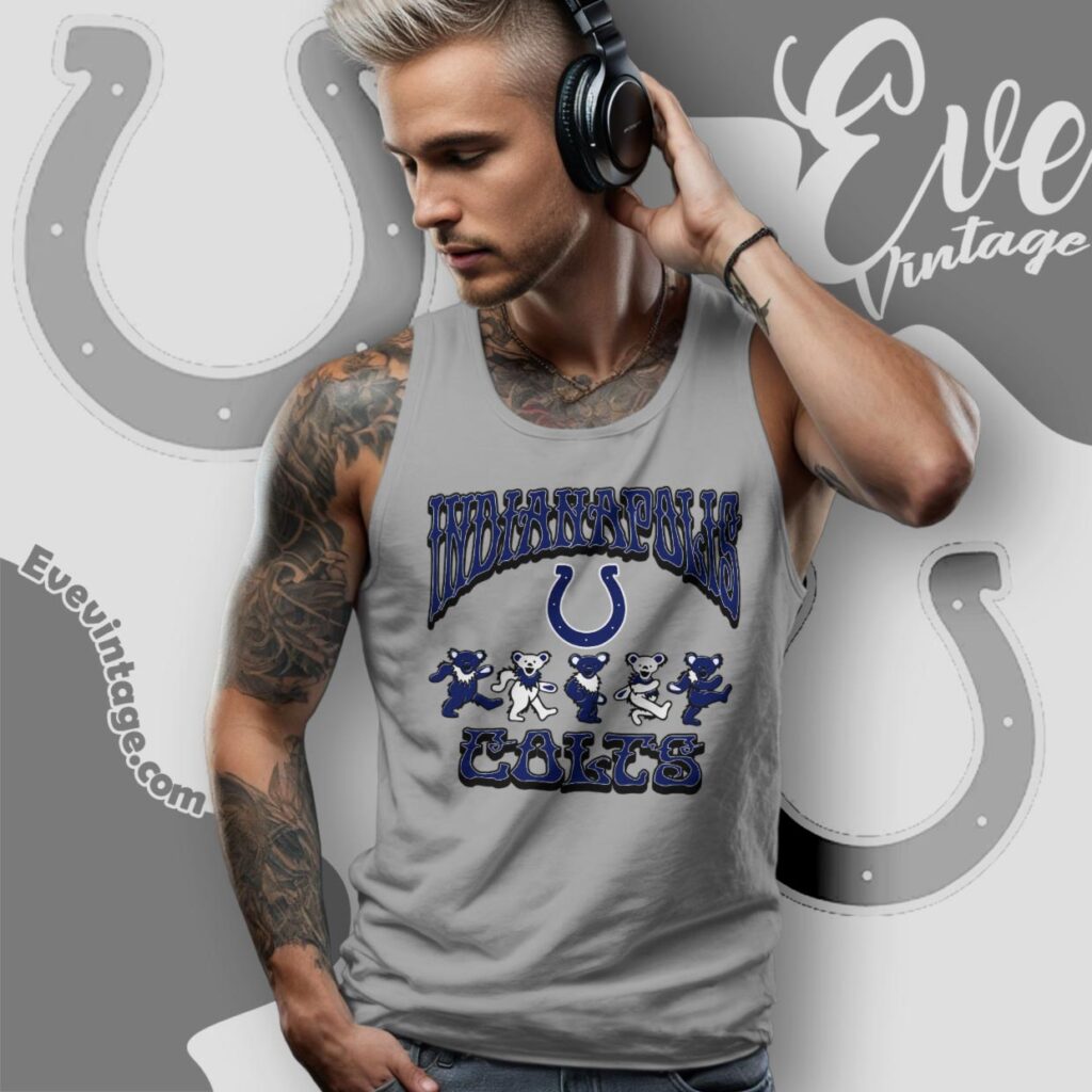 Dancing Bears Indianapolis Colts Grateful Dead Shirt - EVE Vintage