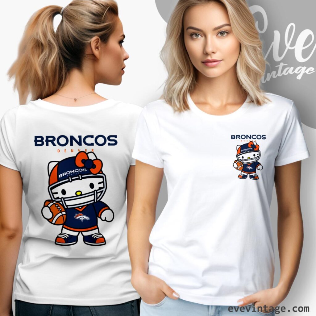 Denver Broncos Hello Kitty Shirt - EVE Vintage