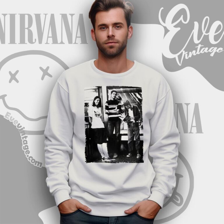 Kurt Cobain And 1991 Nirvana Band Shirt - EVE Vintage