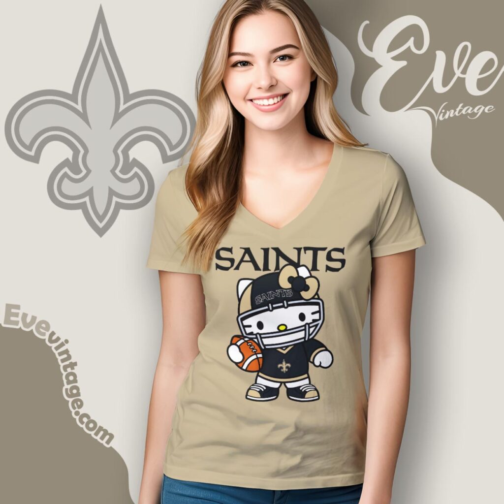 New Orleans Saints Hello Kitty Shirt - EVE Vintage