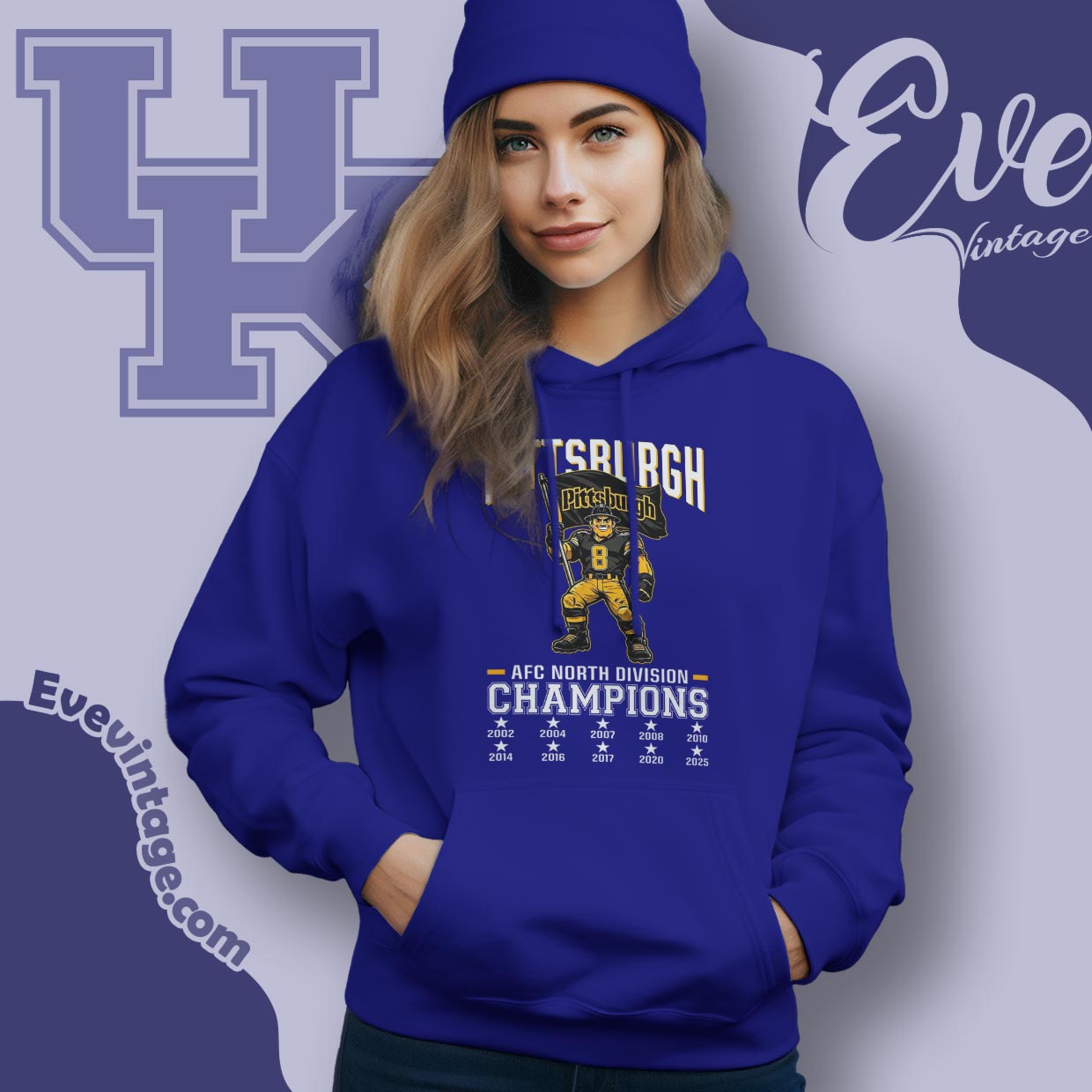 Pittsburgh Steelers 2025 Afc North Division Champs Football Shirt - EVE ...