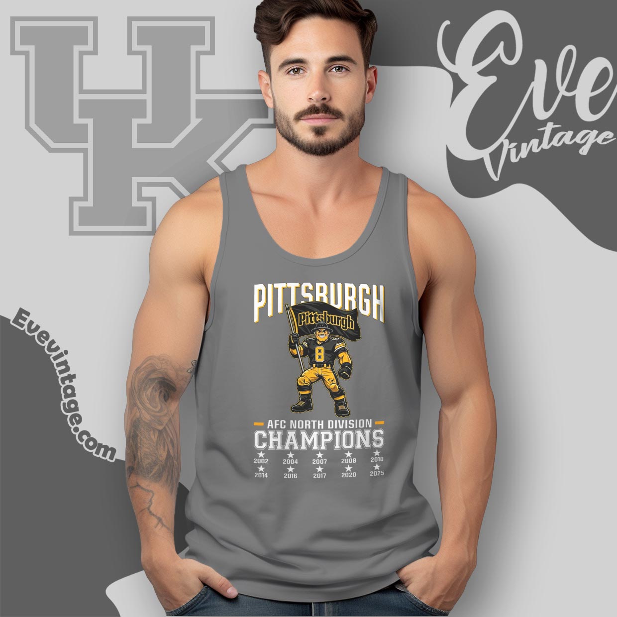 Pittsburgh Steelers 2025 Afc North Division Champs Football Shirt - EVE ...