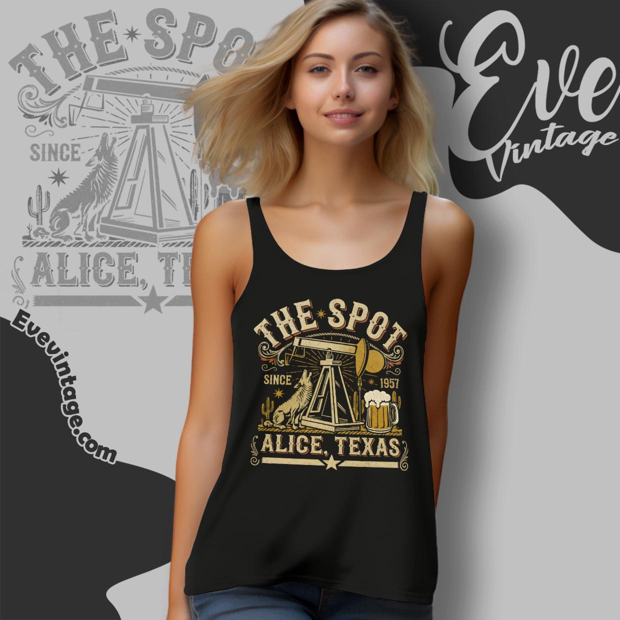 The Spot Bar Shirt - Alice Texas Dive Bar Tee - EVE Vintage