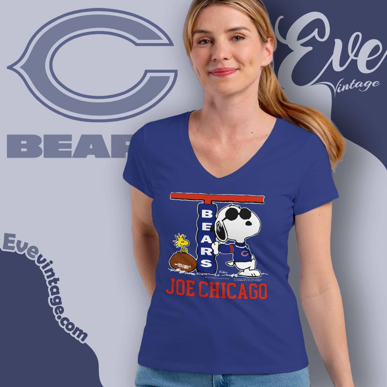 Vintage Snoopy Joe Chicago Bears Shirt - EVE Vintage
